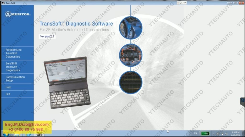 ZF MERITOR TransSoft V2.1 - ZF TRANSMISSION Diagnostic Software | Y ...