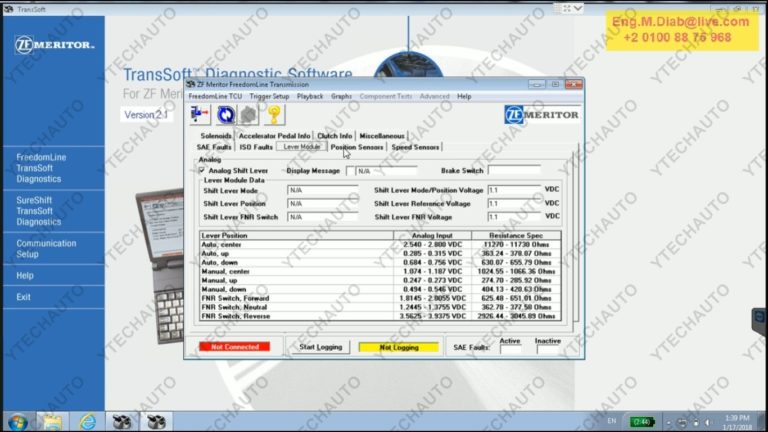 ZF MERITOR TransSoft V2.1 - ZF TRANSMISSION Diagnostic Software | Y ...