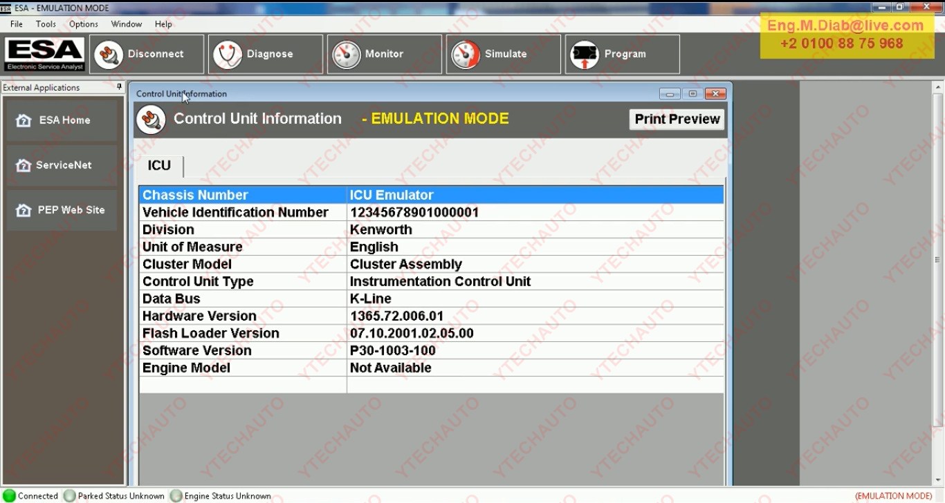 PACCAR ESA 5.6 + ESA FLASH FILES SW 2024 | Y-TECH AUTO SERVICE