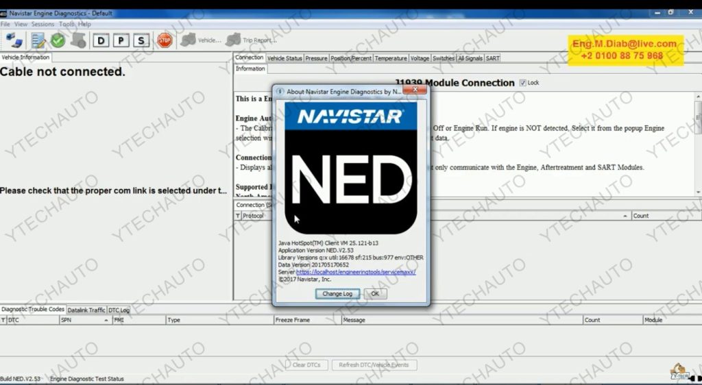 Navistar Engine Diagnostics NED 2023 | Y-TECH AUTO SERVICE