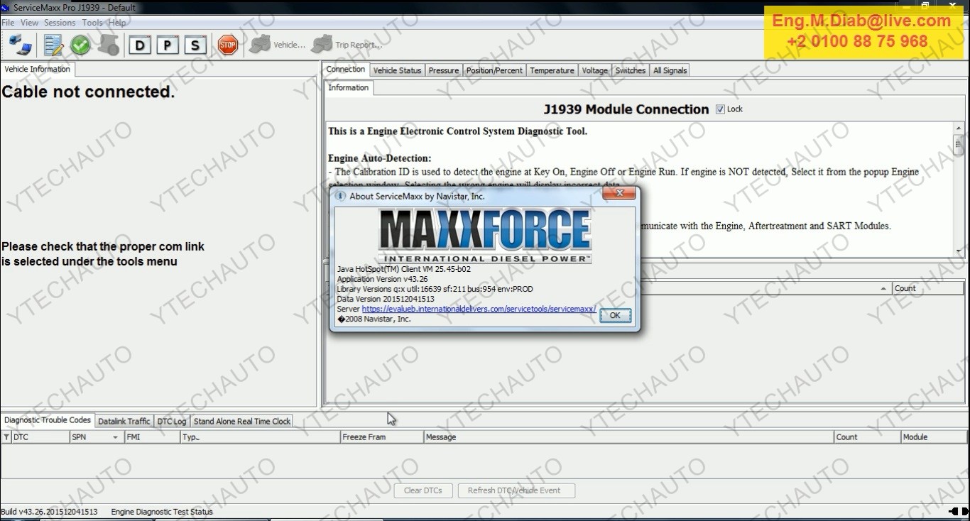 NAVISTAR SERVICEMAXX PRO V44 | Y-TECH AUTO SERVICE