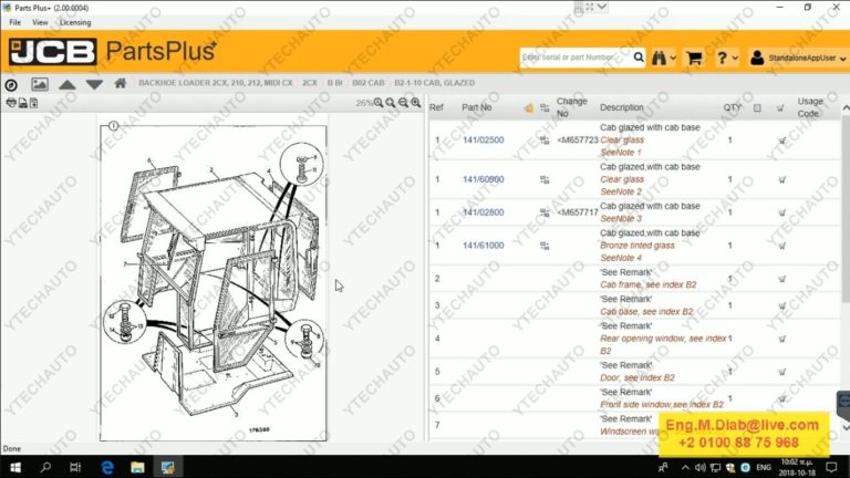JCB PARTS PLUS+ 2.0 [2017] | JCB Parts Catalogs | Y-TECH AUTO SERVICE